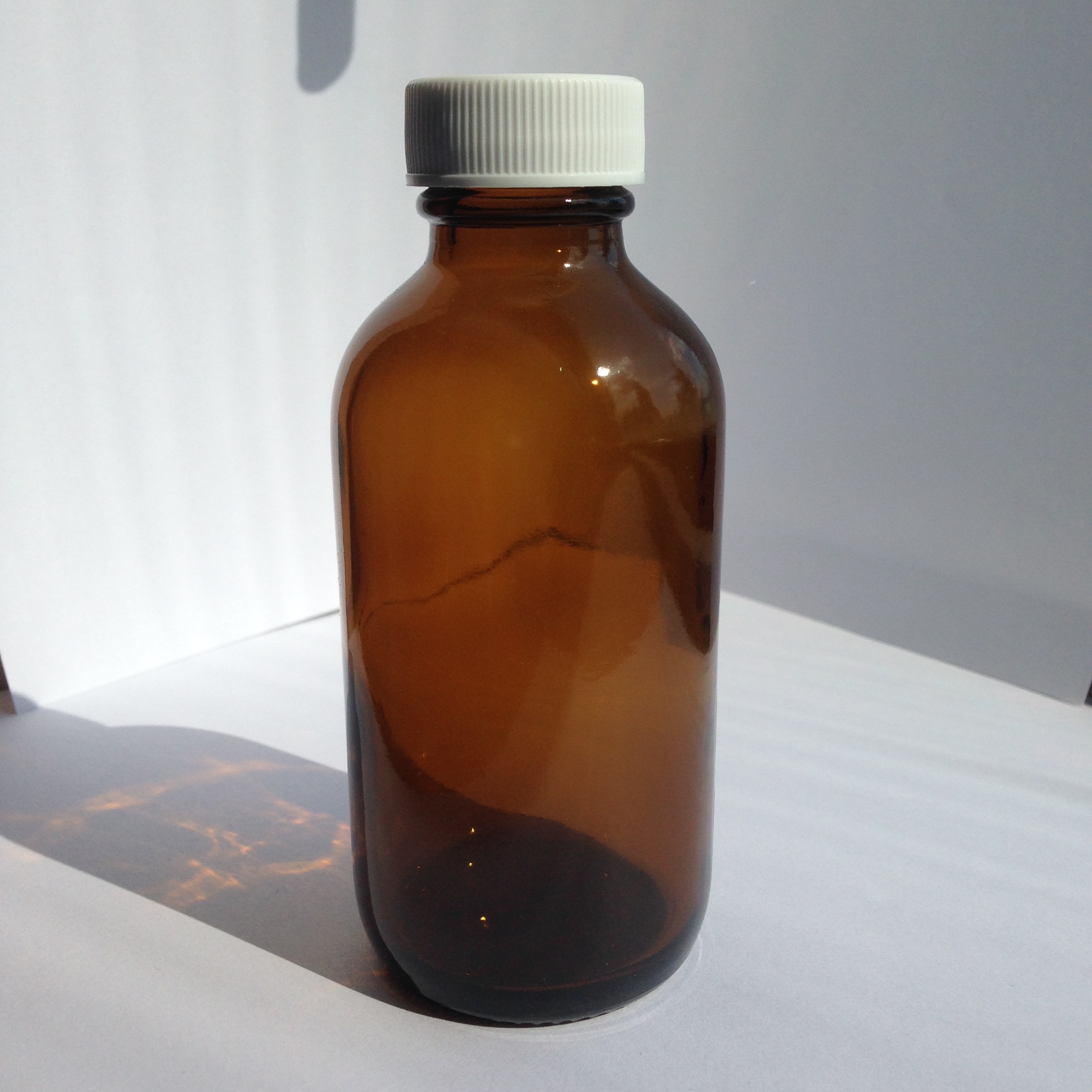100ml Amber Glass Bottle Round The Herbwalker